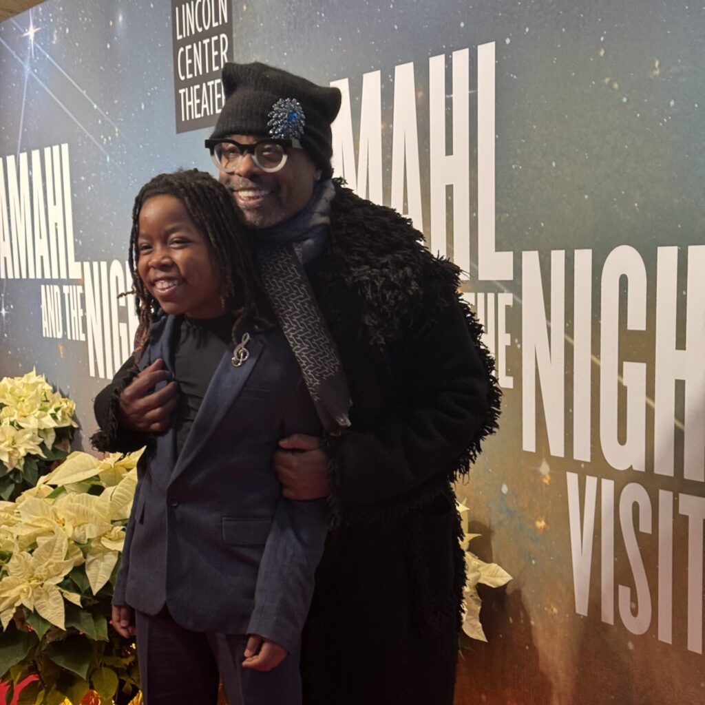 Albert Rhodes Jr. with Billy Porter, who also played the role of Amahl ...